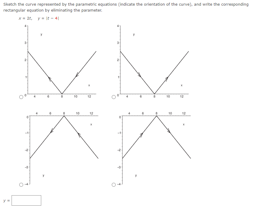 Solved Sketch the curve represented by the parametric | Chegg.com