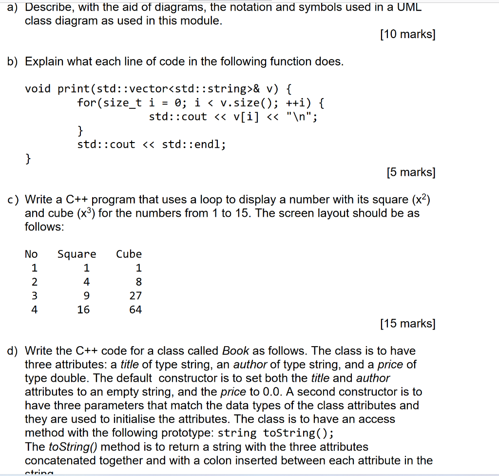 Solved a) Describe, with the aid of diagrams, the notation | Chegg.com