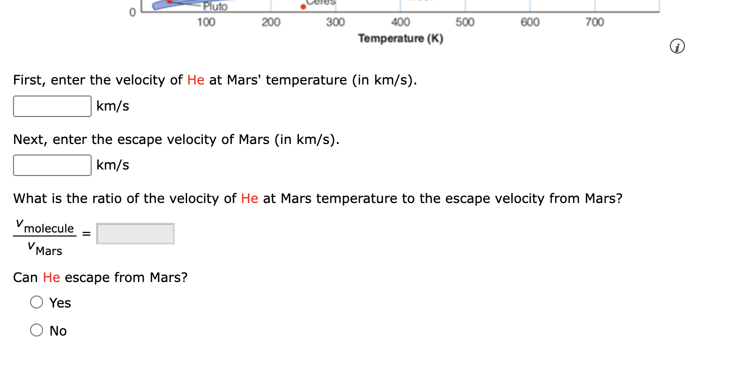 Solved What is the ratio of the velocity of He at Mars' | Chegg.com