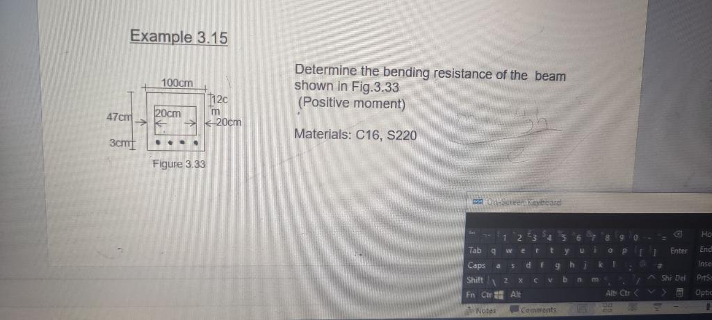 Solved Example 3.15 47cm 3cm 100cm 20cm 12c m →