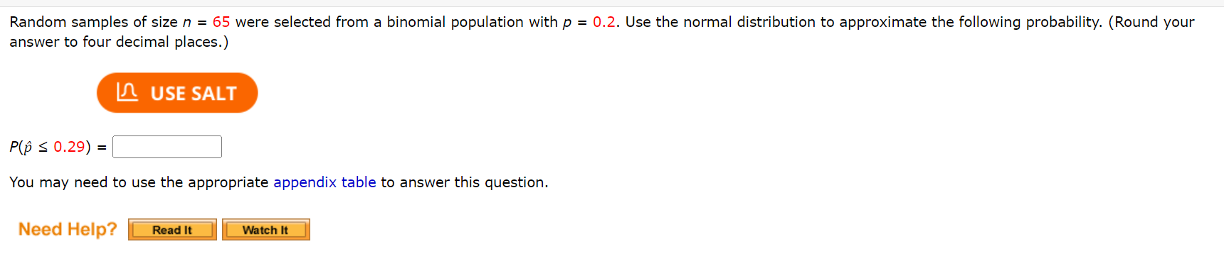 Solved Random samples of size n=65 were selected from a | Chegg.com