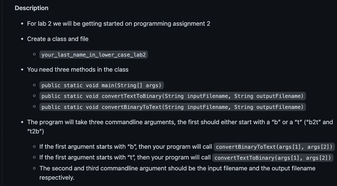 Solved Description - For lab 2 we will be getting started on | Chegg.com