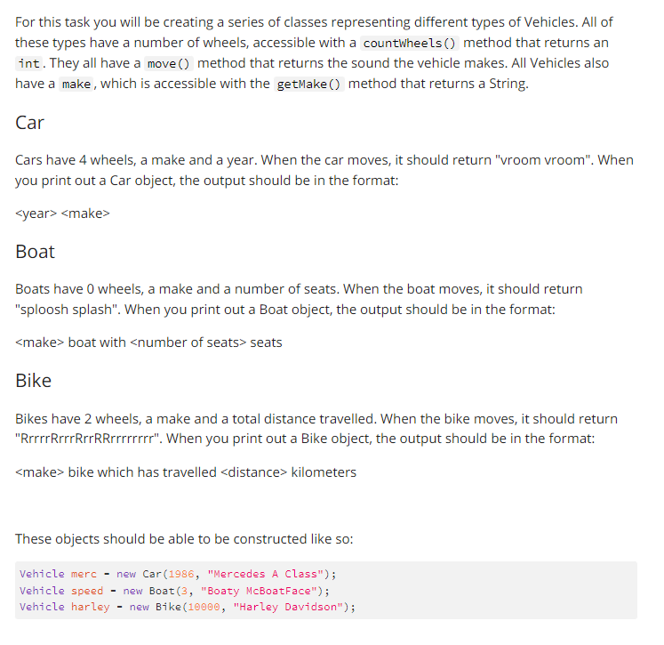 Solved For this task you will be creating a series of | Chegg.com