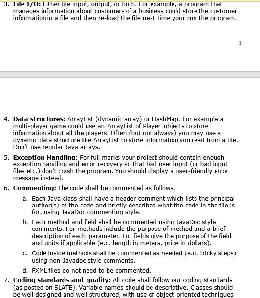 Solved Our PROG 24178 project is a group project in which | Chegg.com