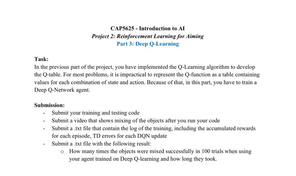 Solved Task:In the previous part of the project, you have | Chegg.com