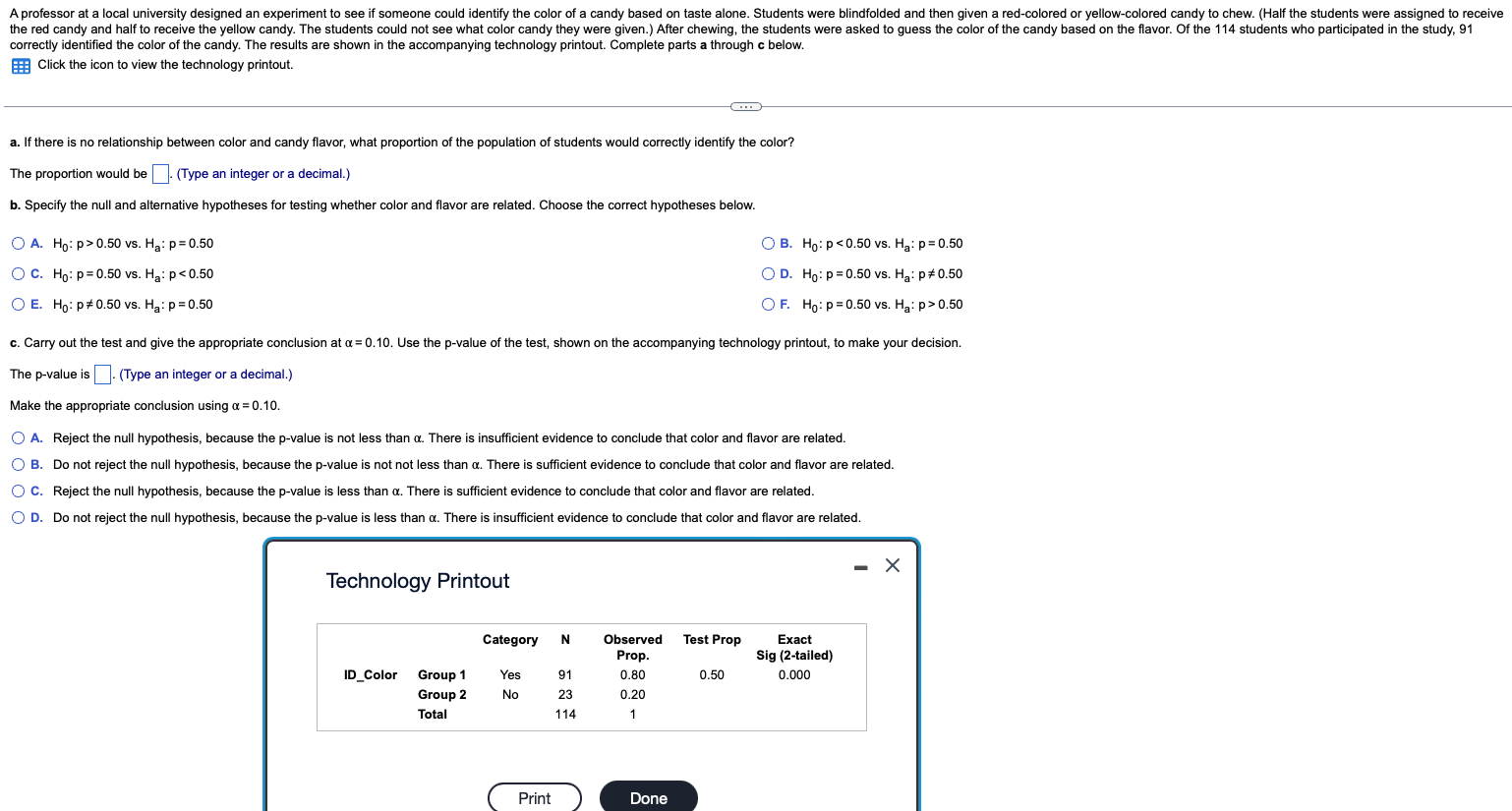 Solved correctly identified the color of the candy. The | Chegg.com