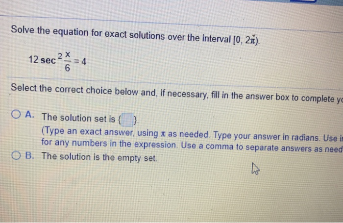 Solved Find the exact value of the real number y if it | Chegg.com