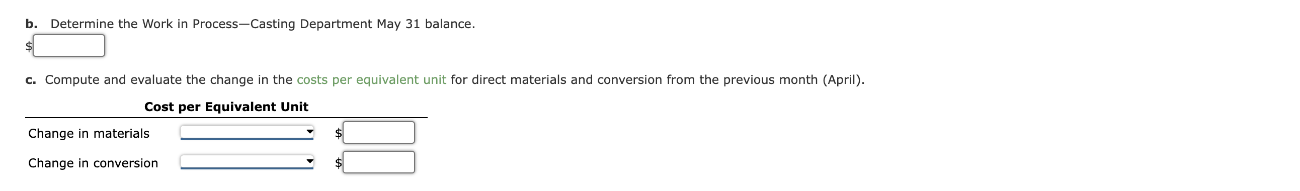 Solved Cost of Production and Journal Entries in process, | Chegg.com