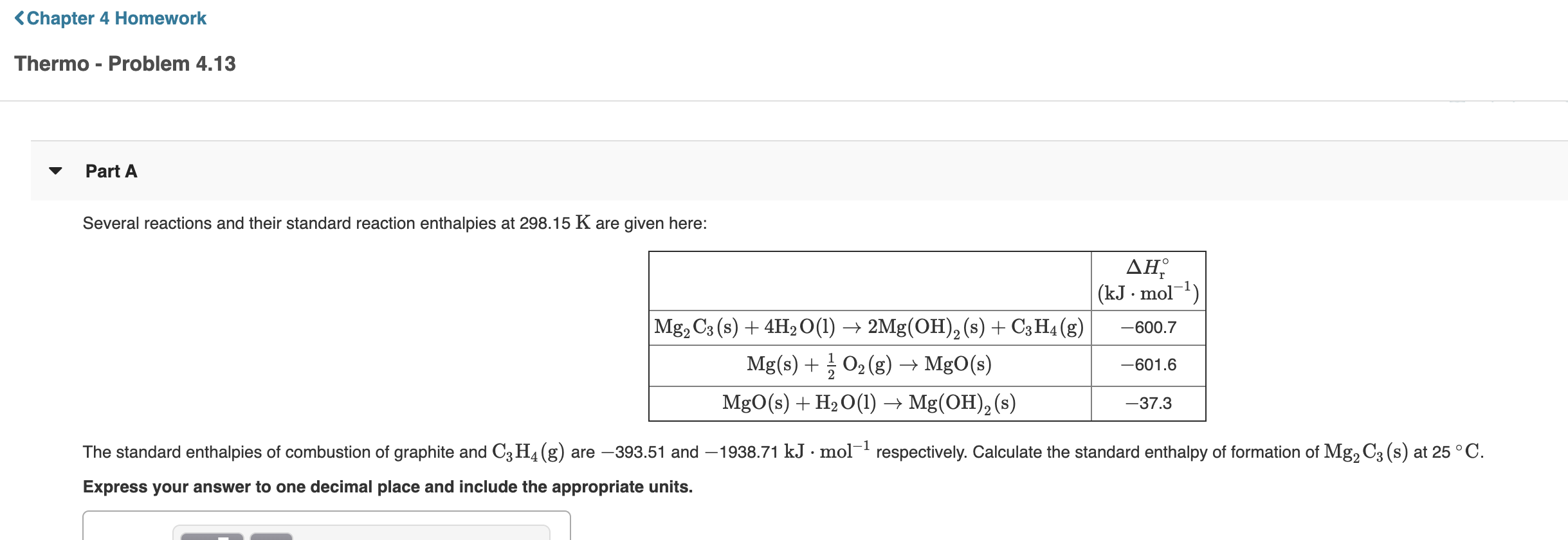 Solved Several reactions and their standard reaction | Chegg.com