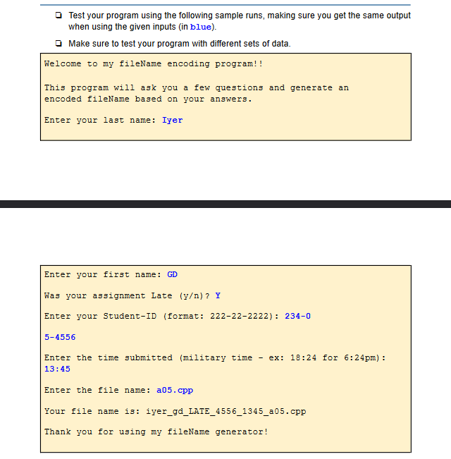 Solved G Here is an example: Use the data types mentioned | Chegg.com