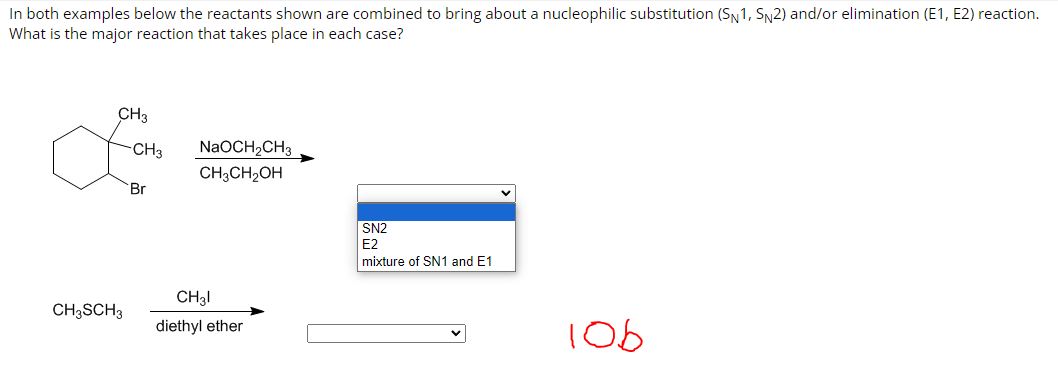 Solved In both examples below the reactants shown are | Chegg.com