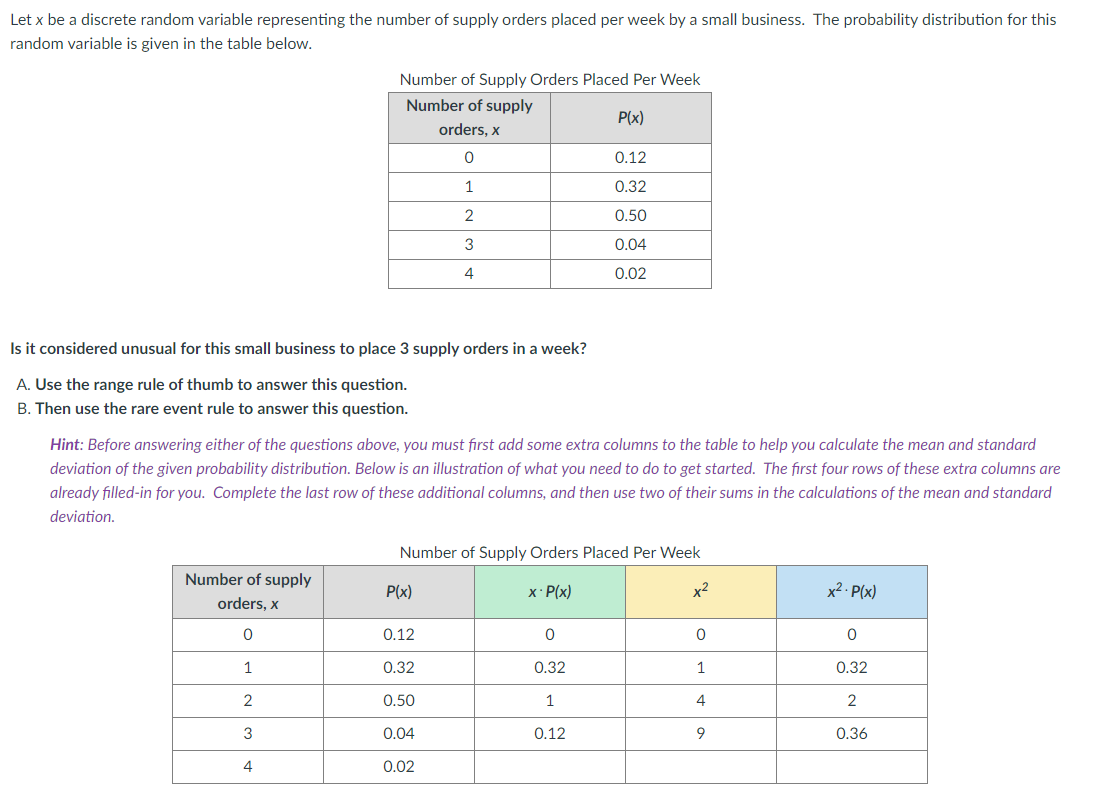 Solved Let X Be A Discrete Random Variable Representing The 8268