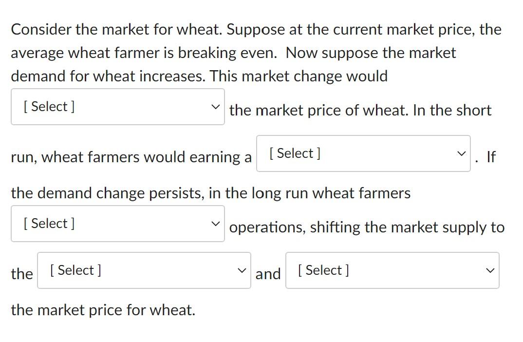Solved Options: 1) increase or decrease 2) profit, loss, | Chegg.com