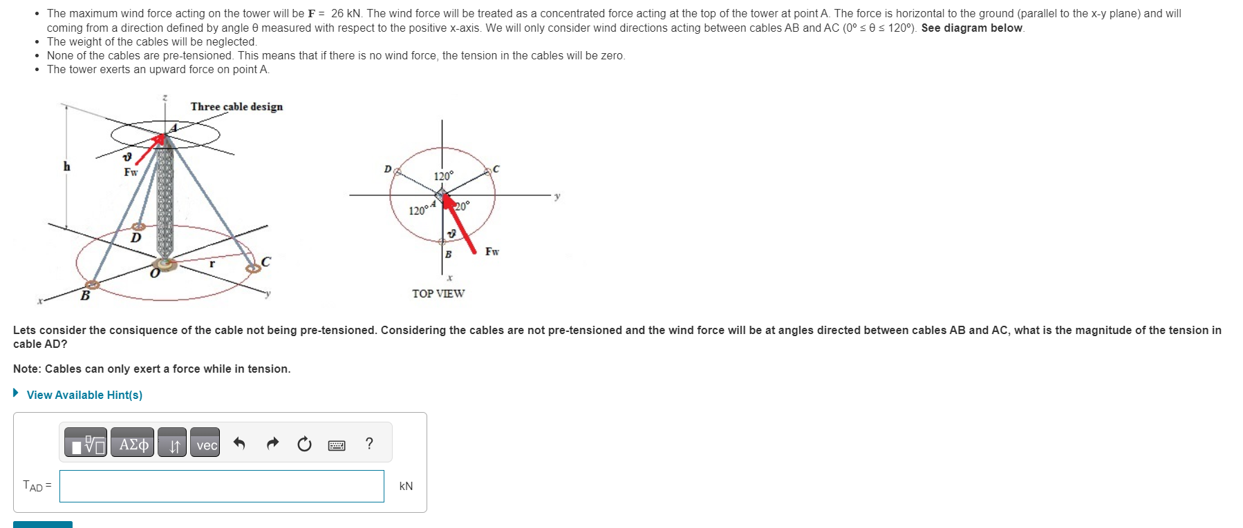 Solved coming from a direction defined by angle θ measured | Chegg.com