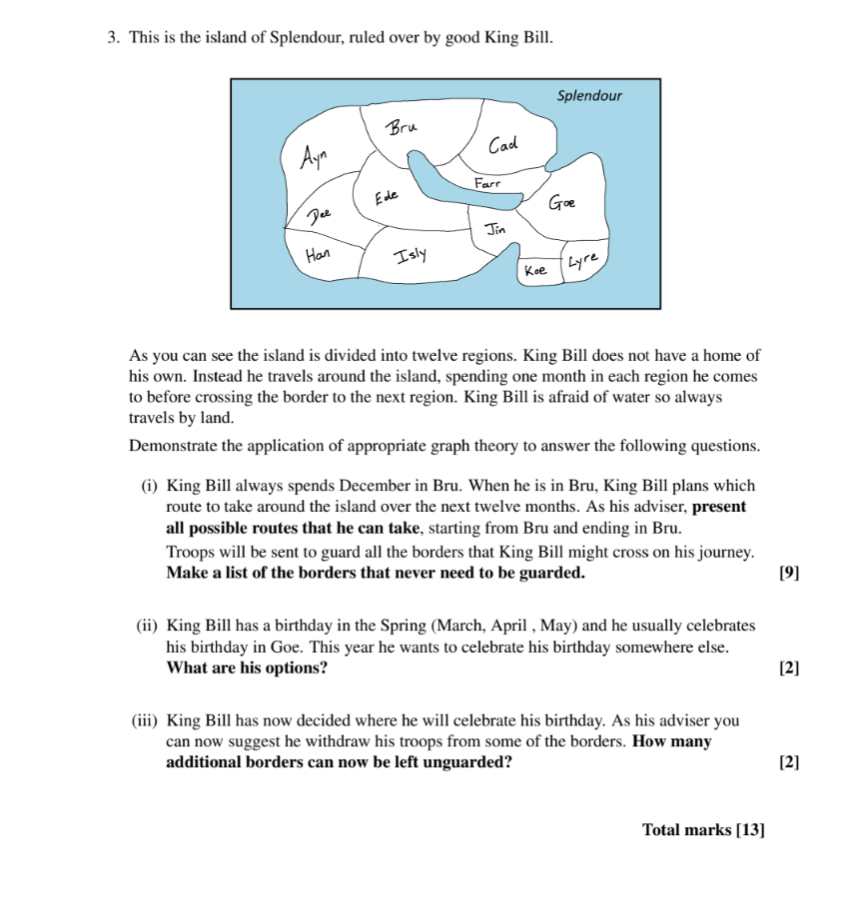 3. This is the island of Splendour, ruled over by | Chegg.com