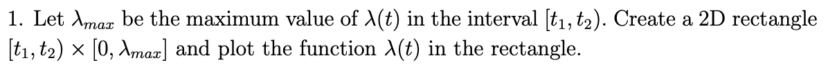 Inhomogenous Poisson Process(3 + 2 5 points) An | Chegg.com
