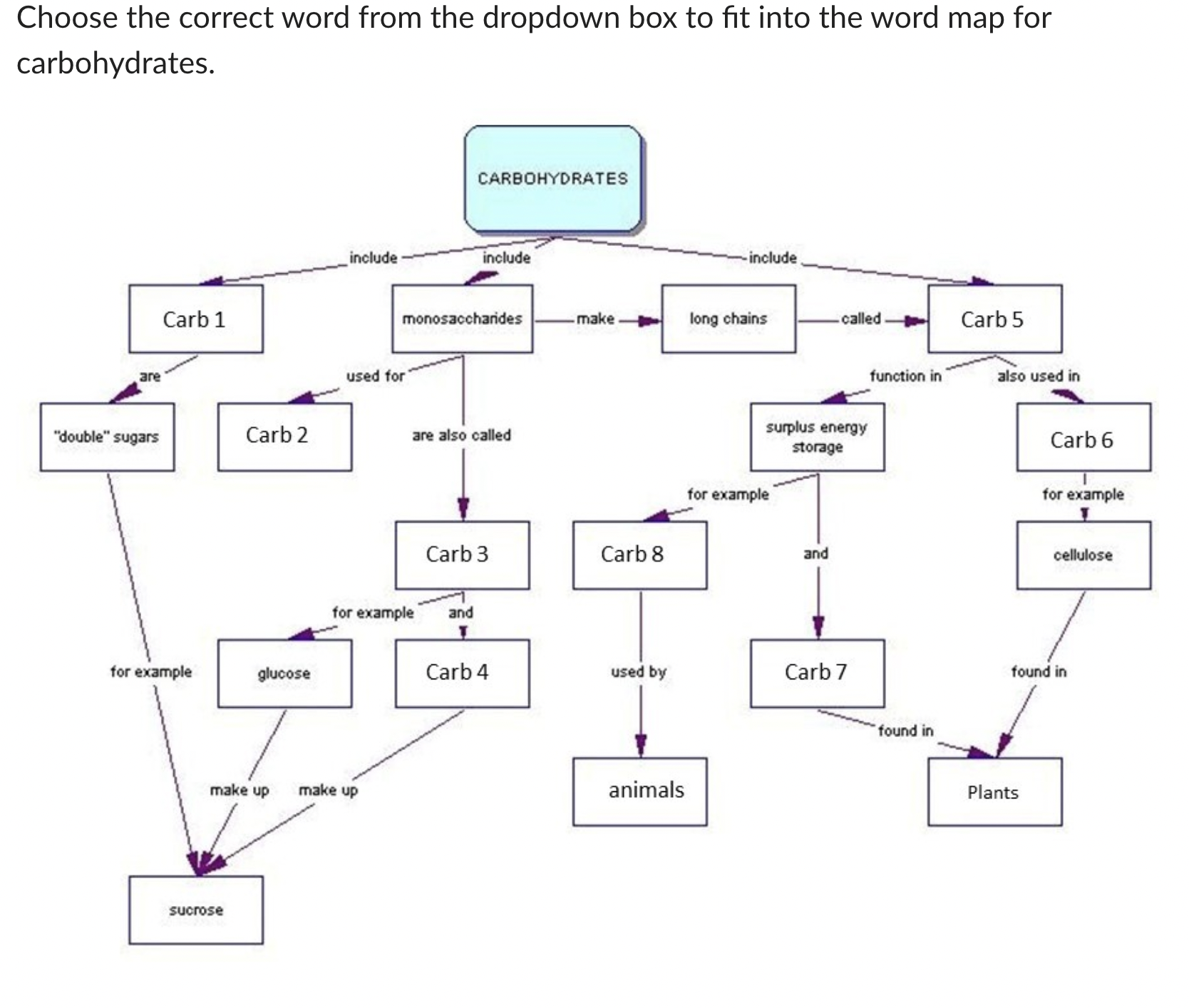 [Solved]: The 8 options are: Choose the correct word from t