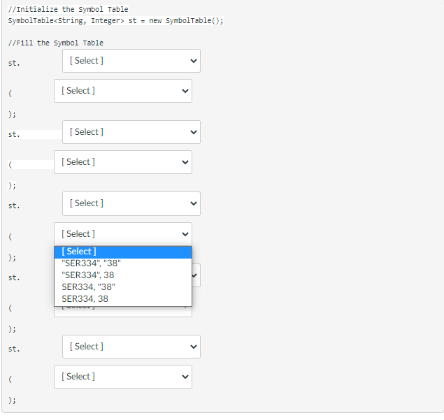 Solved: Dunning] Populate A Symbol Table Using The Textboo... | Chegg.com