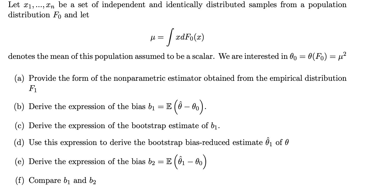 Let 21, ..og xn be a set of independent and | Chegg.com
