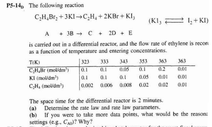 P5-14) The following reaction C2H,Br, +3KICH+2KBr + | Chegg.com