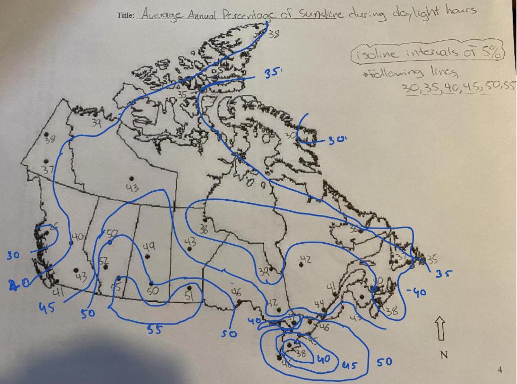Solved From your sunshine map, your knowledge of regional | Chegg.com