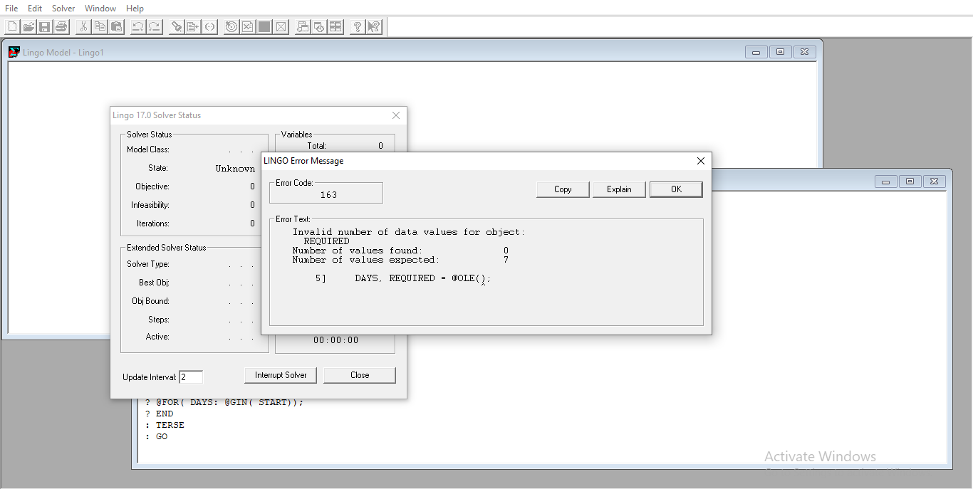 LINGO SOFTWARE AND VBA IN EXCEL I have trouble | Chegg.com