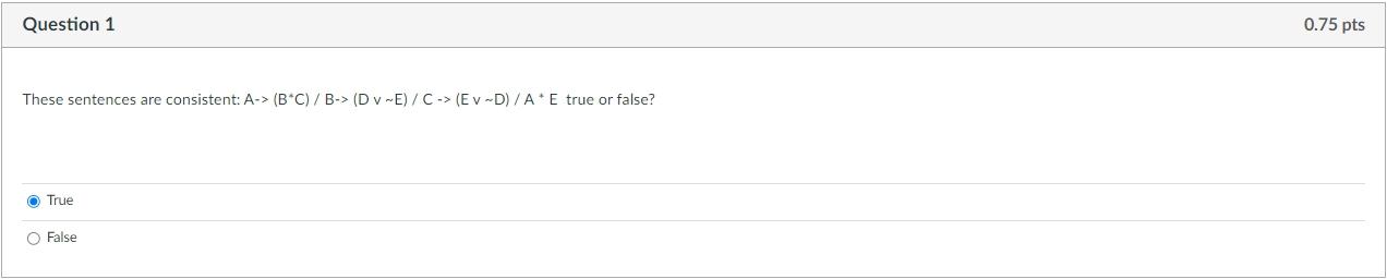 Solved These sentences are consistent: | Chegg.com