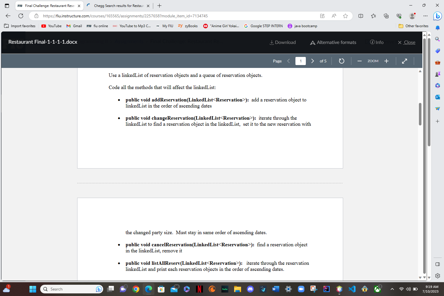 Solved RestaurantSystem (Driver) Class: Using the skeleton | Chegg.com