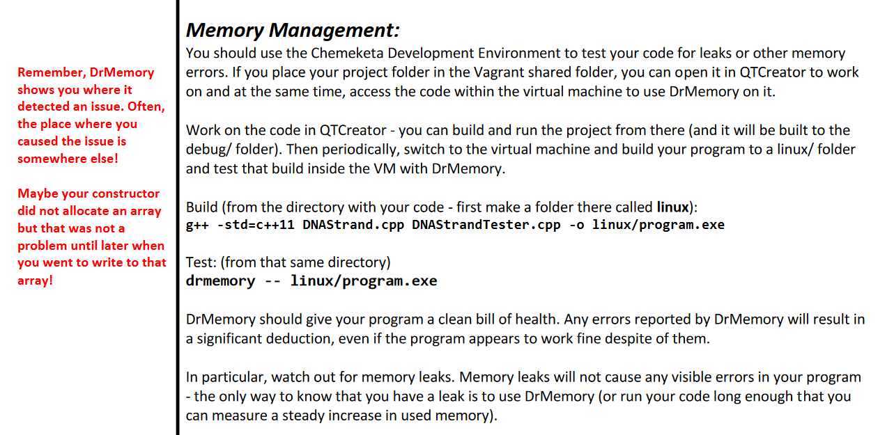 Assignment Instructions Submit files: DNAStrand.cpp / | Chegg.com