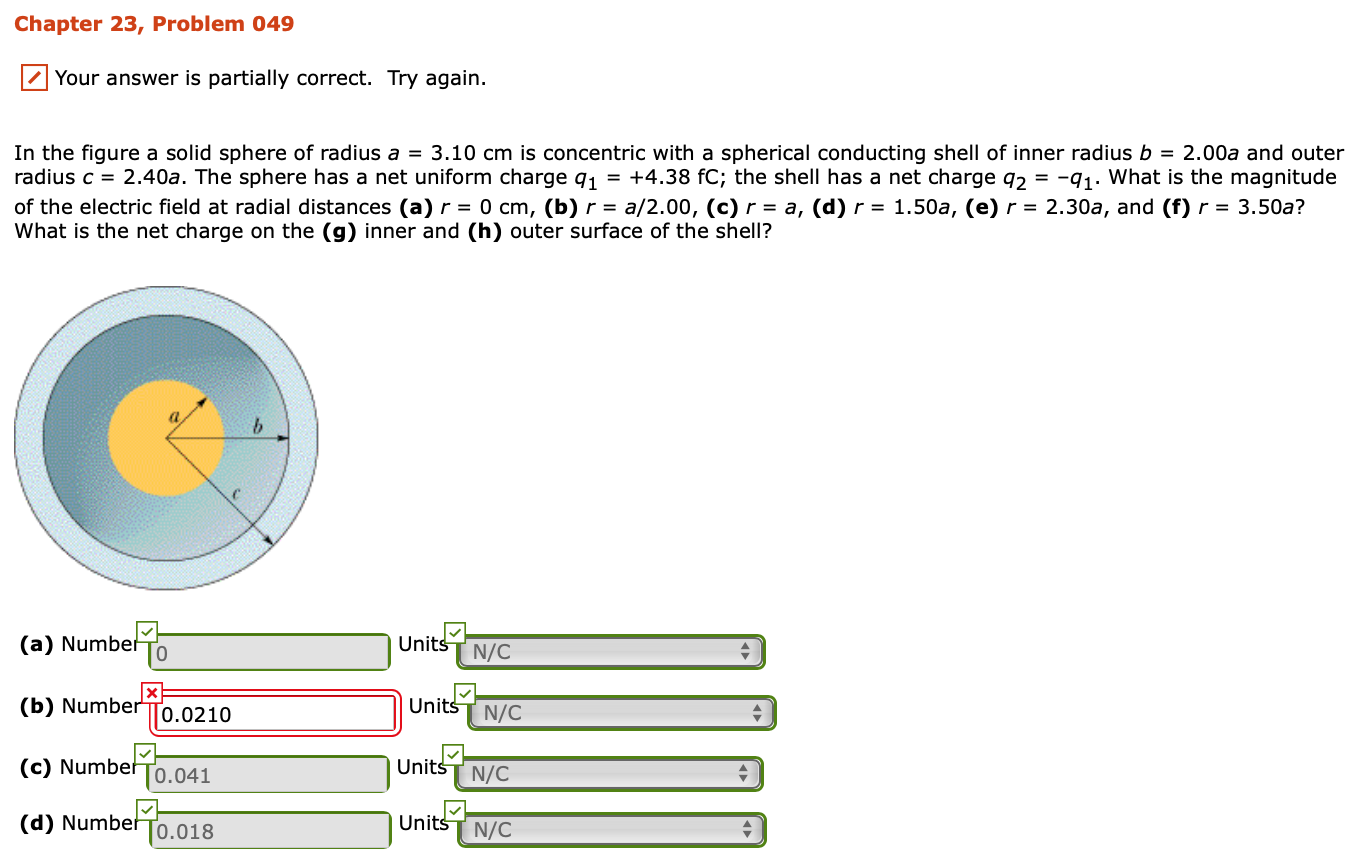 Solved Chapter 23, Problem 049 Your answer is partially | Chegg.com