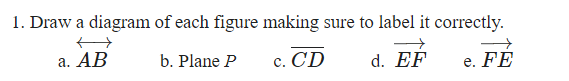 Solved Draw a diagram of each figure making sure to label it | Chegg.com