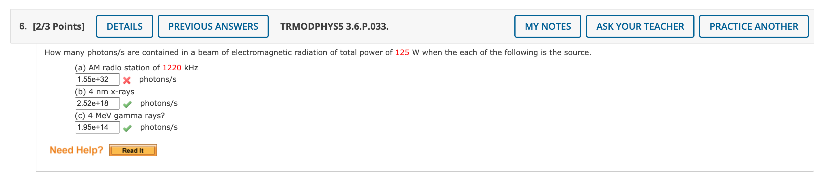 Solved How many photons/s are contained in a beam of | Chegg.com