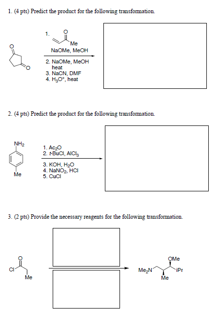 Solved a) Predict the product b) Predict the | Chegg.com