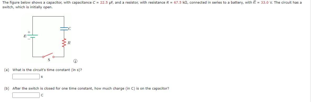 Solved The figure below shows a capacitor, with capacitance | Chegg.com