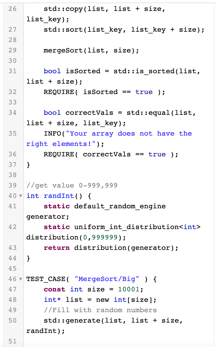 Solved MergeSort. Please include source code and | Chegg.com