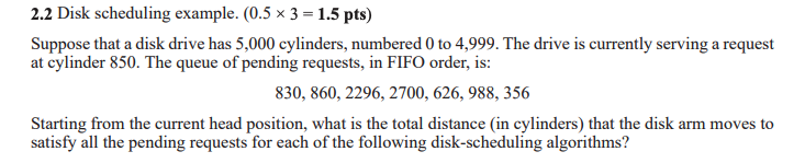 Solved - FCFS -SSTF - C-SCAN(the head by default goes to | Chegg.com Solved - FCFS -SSTF - C-SCAN(the head by default goes to | Chegg.com