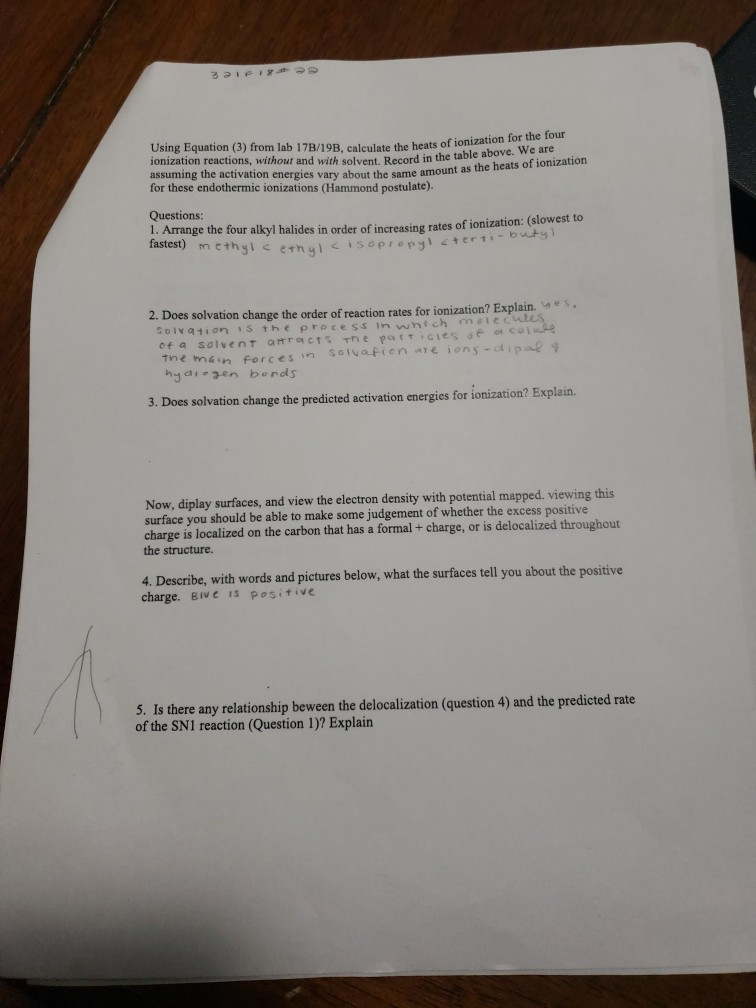 Solved Using Equation (3) from lab 17B/19B, calculate the | Chegg.com