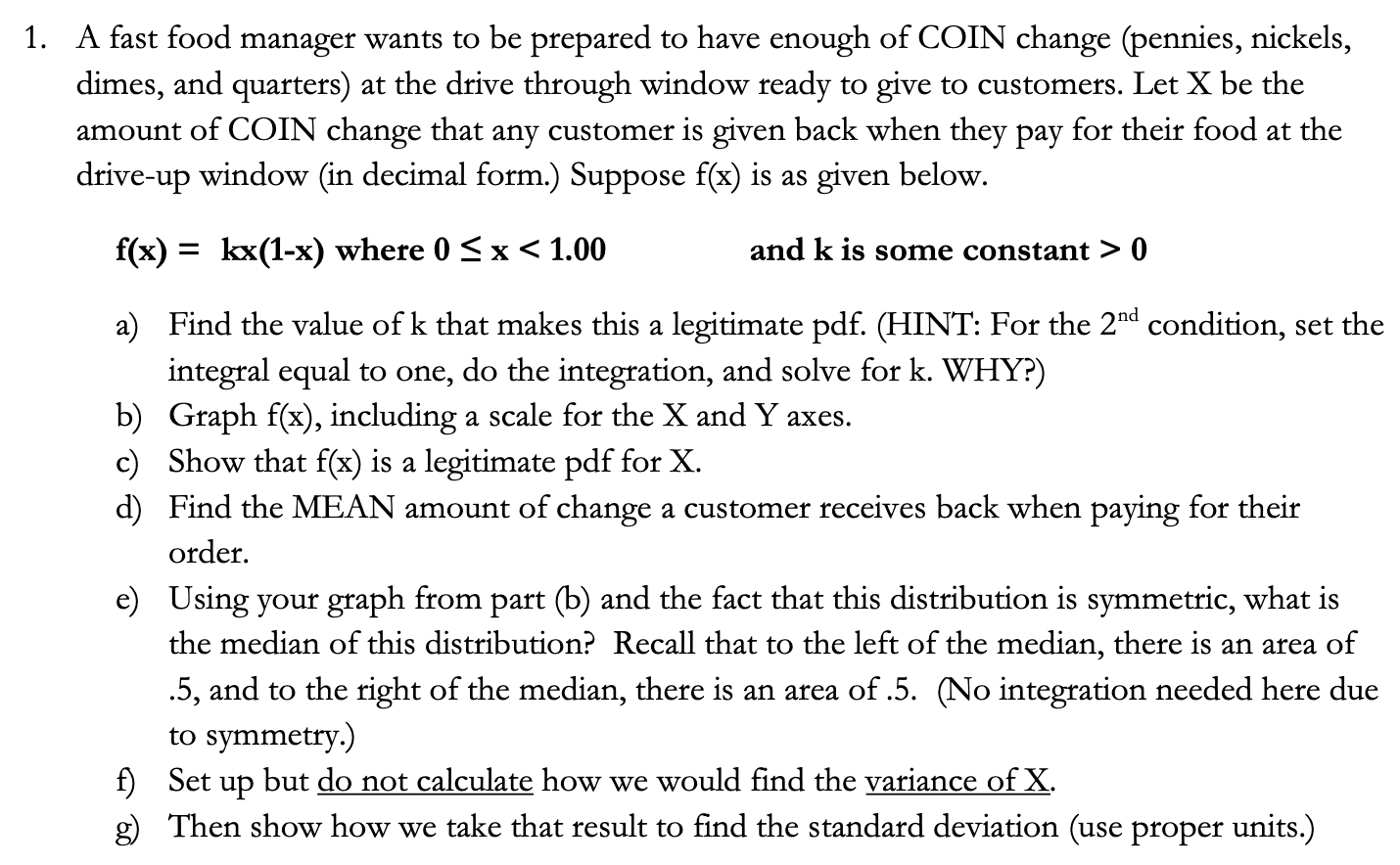 Solved Please do all parts including f anf g part. I will | Chegg.com