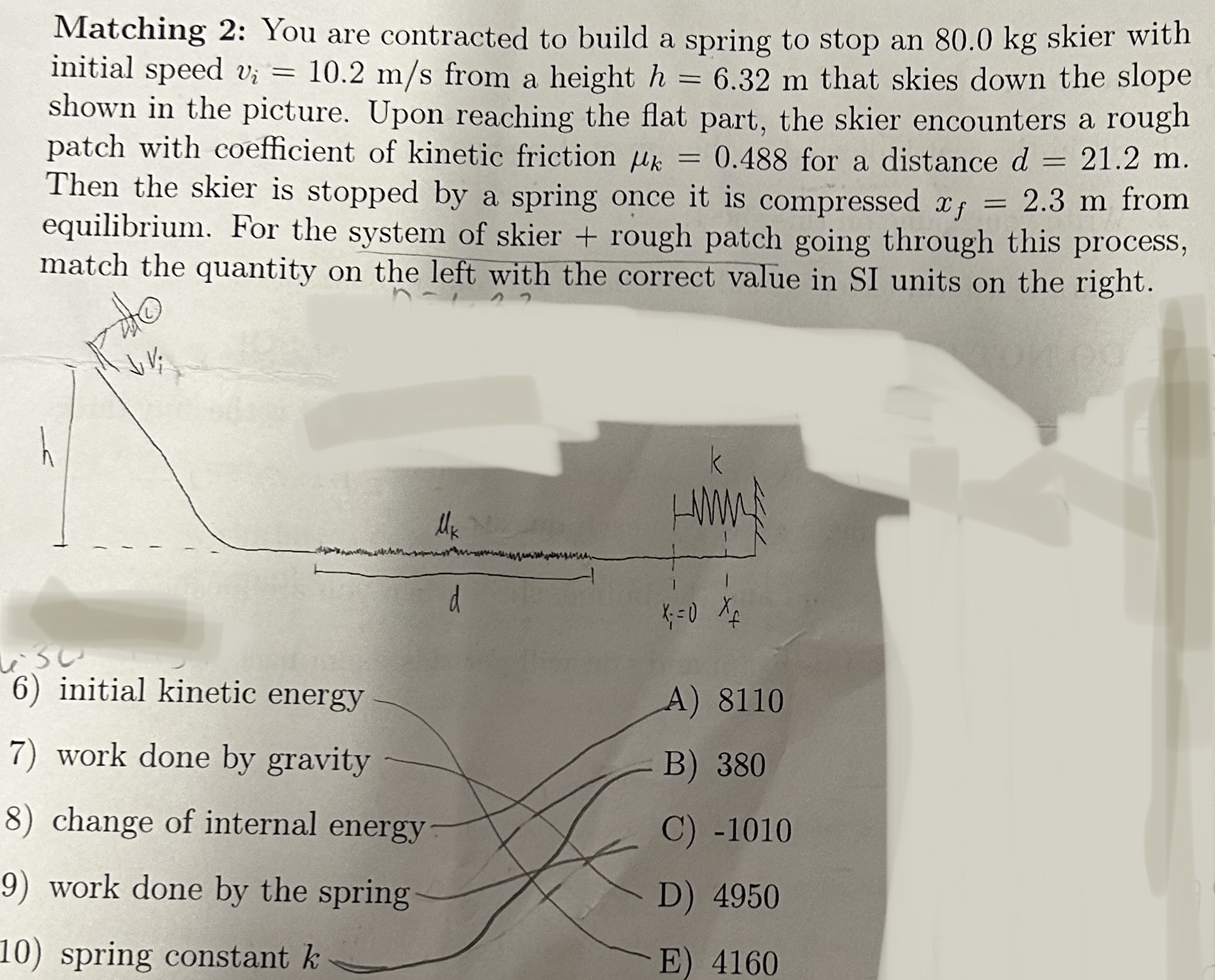 Solved Matching 2: You are contracted to build a spring to | Chegg.com