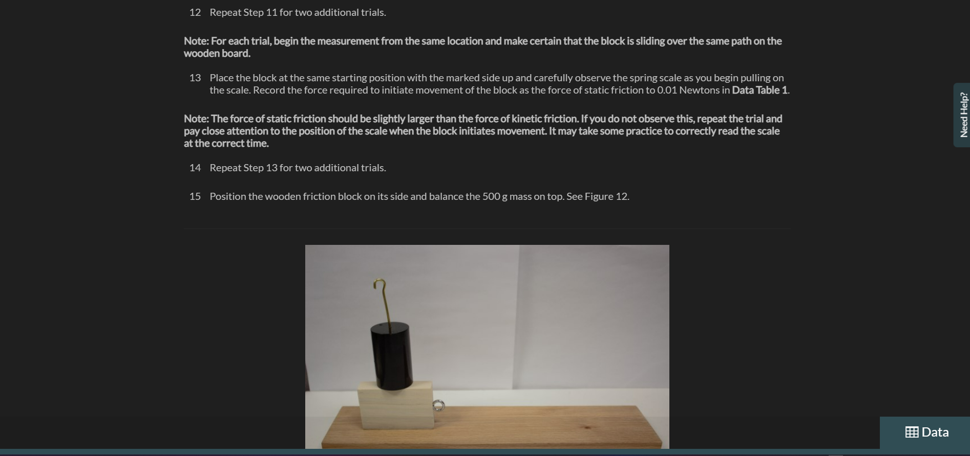 Exercise 1 Measuring Static and Kinetic Friction with | Chegg.com