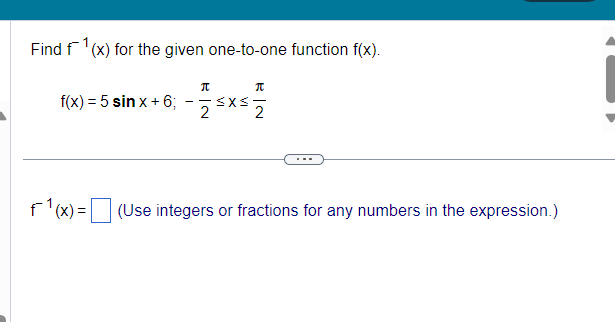 Solved Find f-1(x) ﻿for the given one-to-one function | Chegg.com