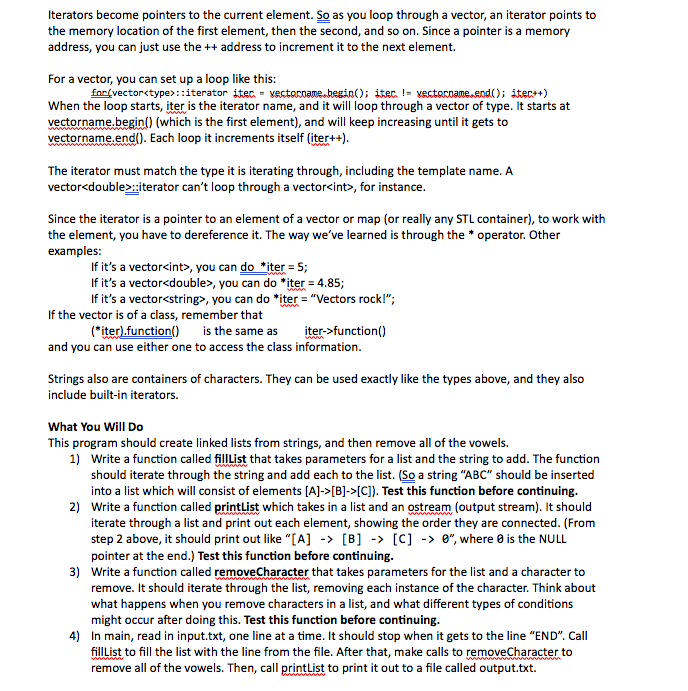 Solved Skills Required • Standard Template Library • Create | Chegg.com
