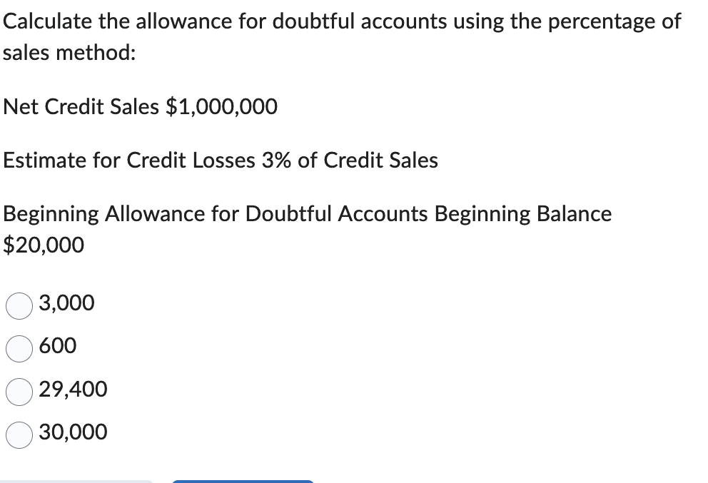 Solved Calculate the allowance for doubtful accounts using | Chegg.com