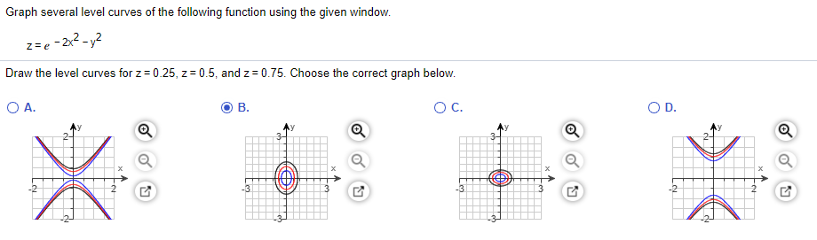 Solved Graph several level curves of the following function | Chegg.com