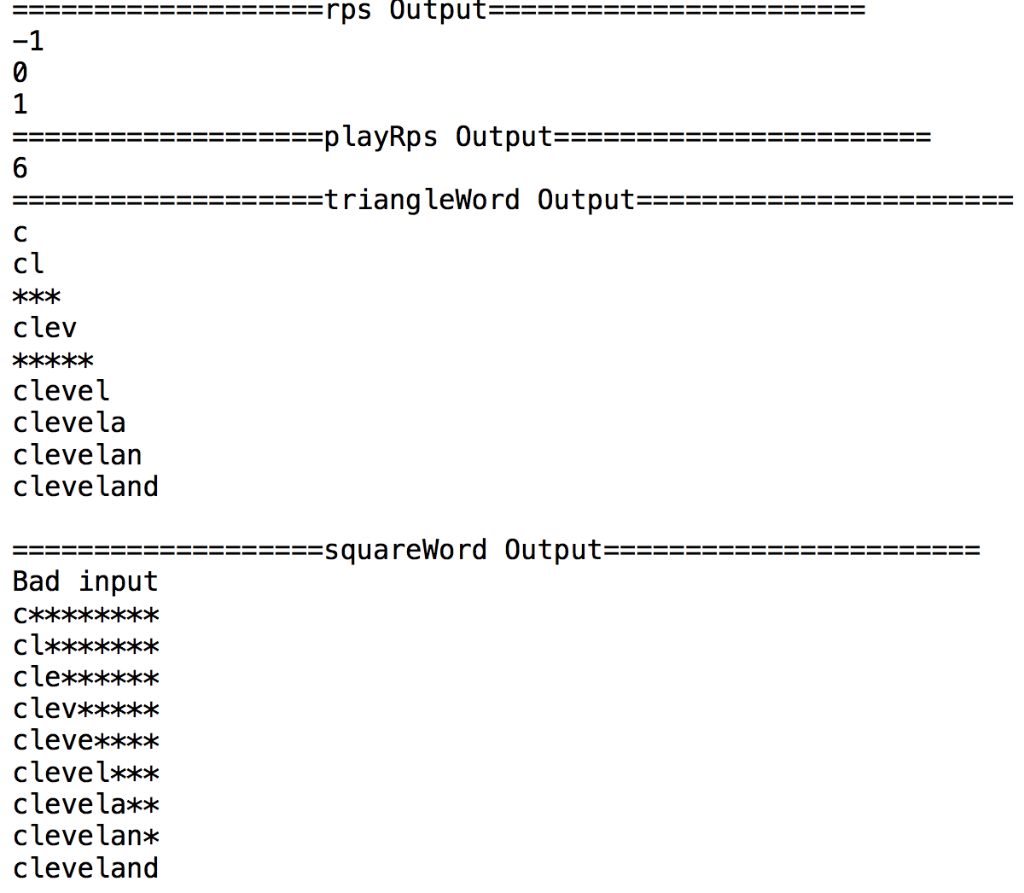Solved 1. rps – This method simulates the playing of one | Chegg.com
