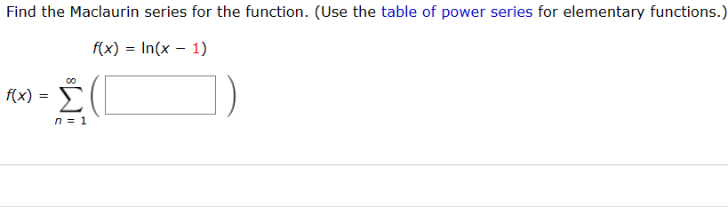 Solved Find the Maclaurin series for the function. (Use the | Chegg.com