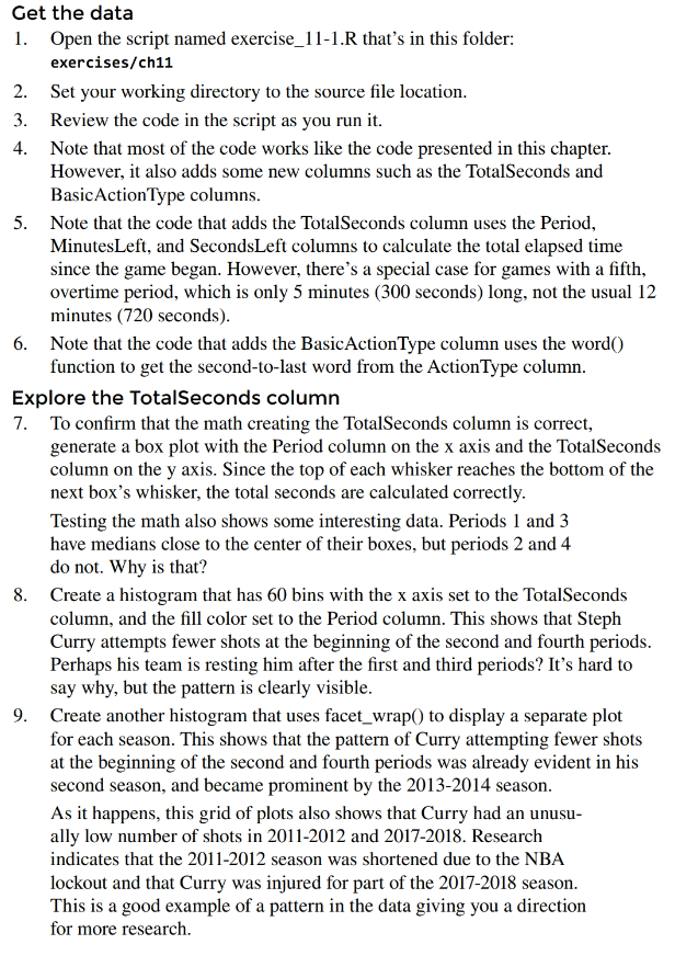 Solved Get the dataOpen the script named exercise_11-1.R | Chegg.com