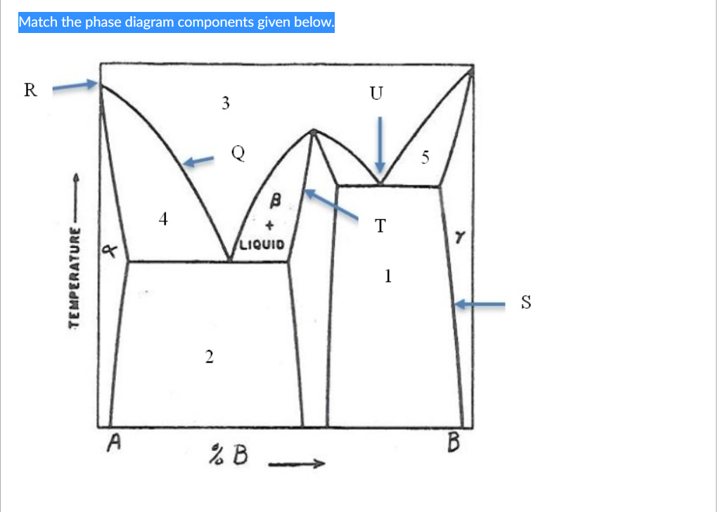 Solved Match the phase diagram components given below. R U 3 | Chegg.com