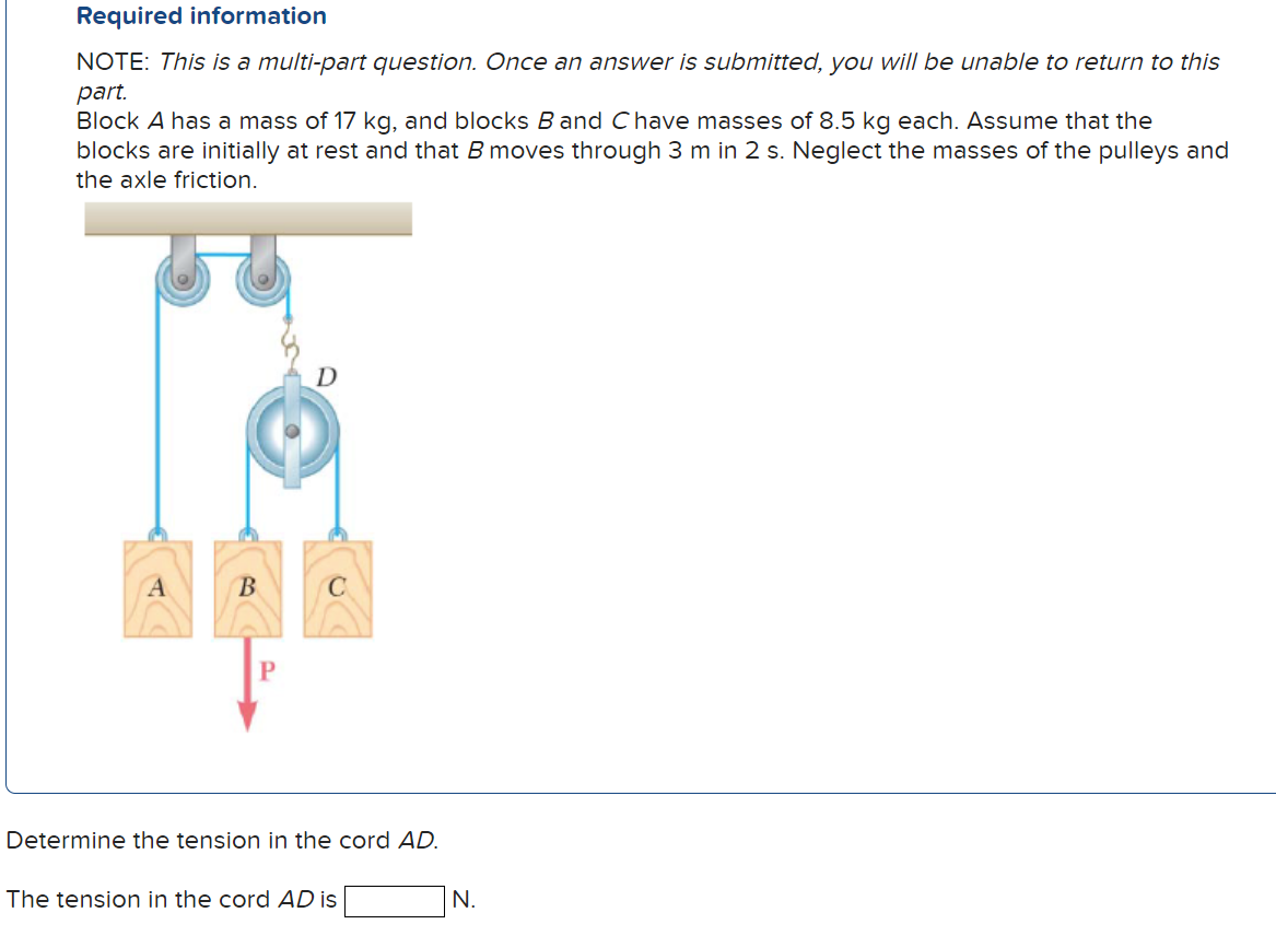 Solved Required information NOTE: This is a multi-part | Chegg.com