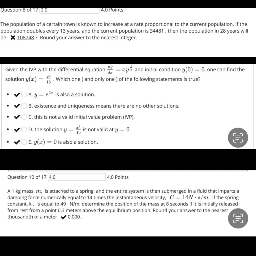 Solved The population of a certain town is known to increase | Chegg.com